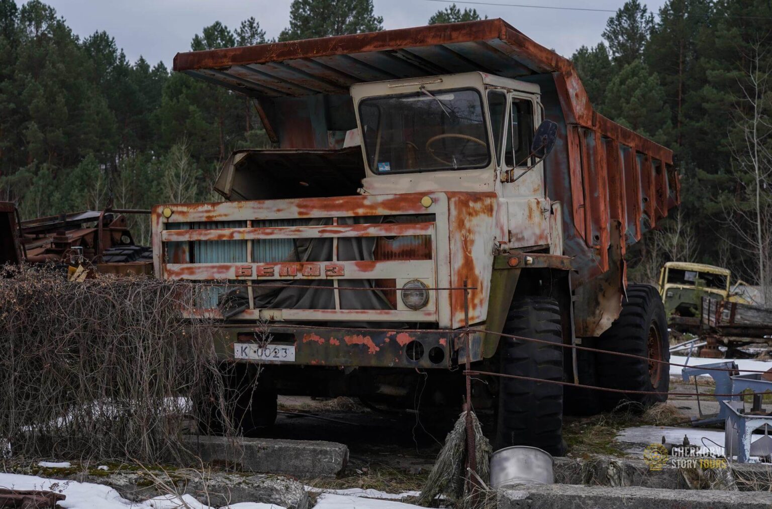 Graveyard of the Vehicles in Chernobyl - Chernobylstory.com